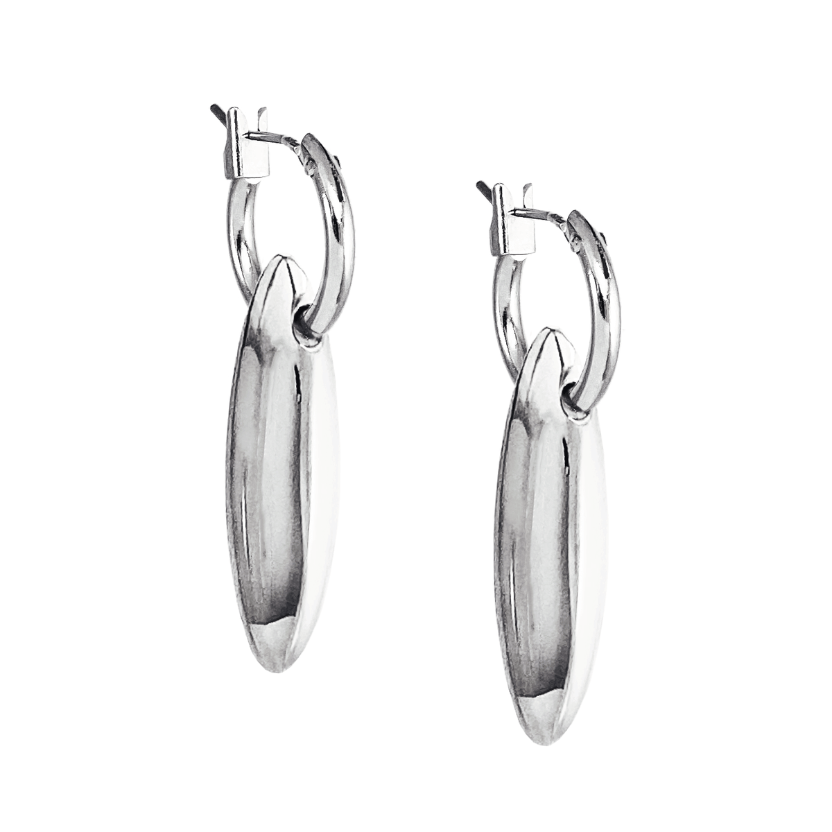 Isla 2-in-1 Hoops - Large - Silver – BIKO