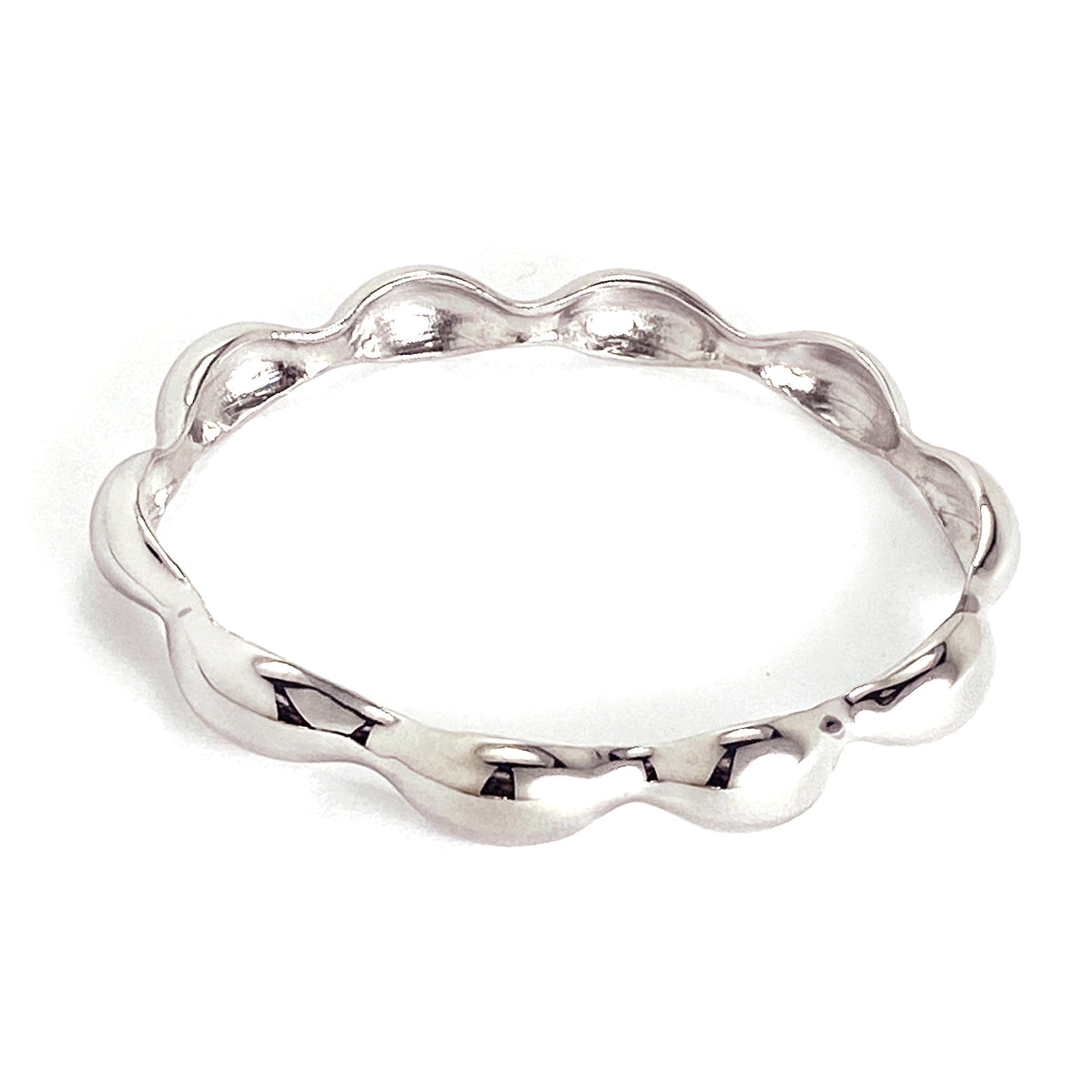 Contour Bangle - Silver – BIKO