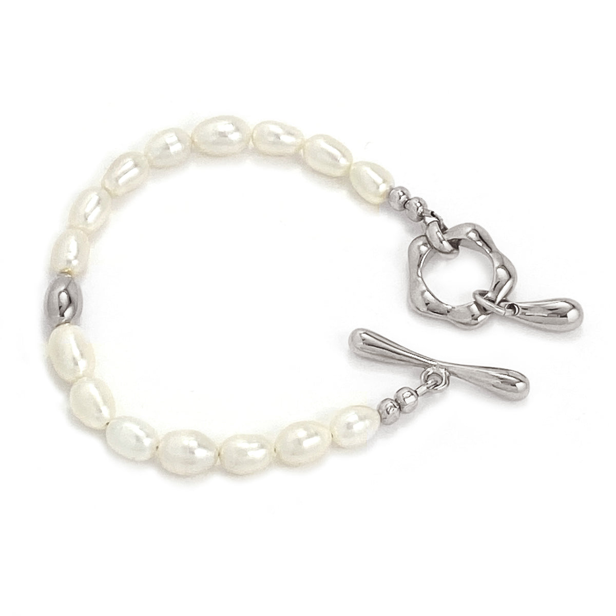 Muse Pearl Bracelet - Silver – BIKO
